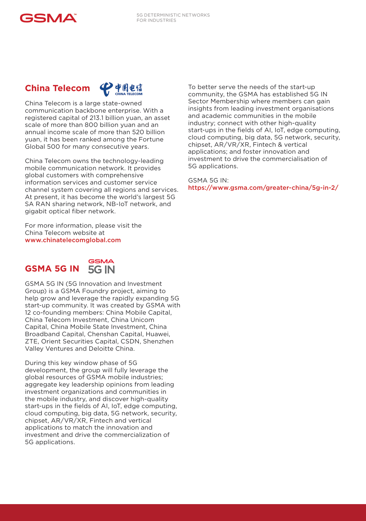 【下载】GSMA：5G Deterministic Network Whitepaper 5G确定性网络赋能垂直行业白皮书 - 资料与标准的学习园地 - 通信人家园 - Powered by C114